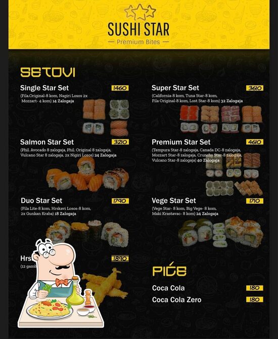 Sushi Star, Belgrade - Restaurant menu, prices and reviews