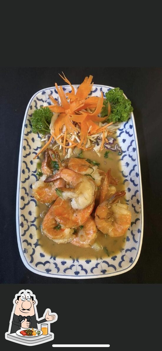 Menu at At Thai restaurant, Brixham