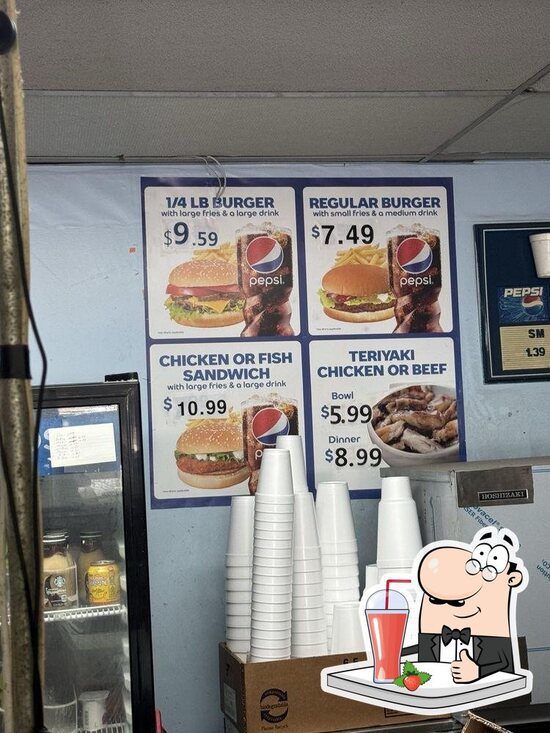 Menu at Burger Factory restaurant, Shafter