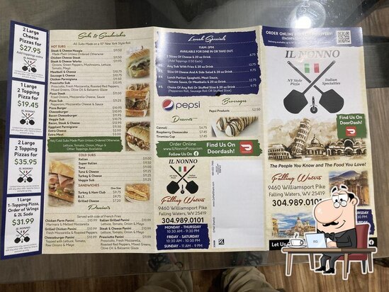 IL Nonno Pizza, Falling Waters - Restaurant menu, prices and reviews