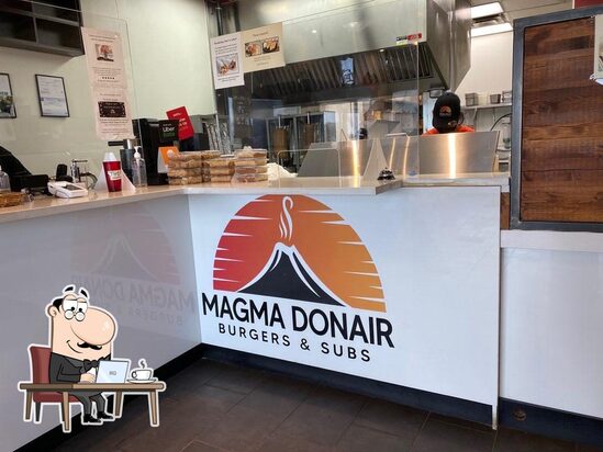 Menu at Magma Donair restaurant, Edmonton