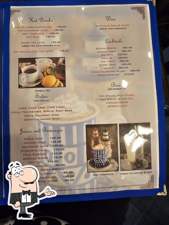 Cafe Breton - Robinsons Magnolia, Quezon City - Restaurant menu, prices ...