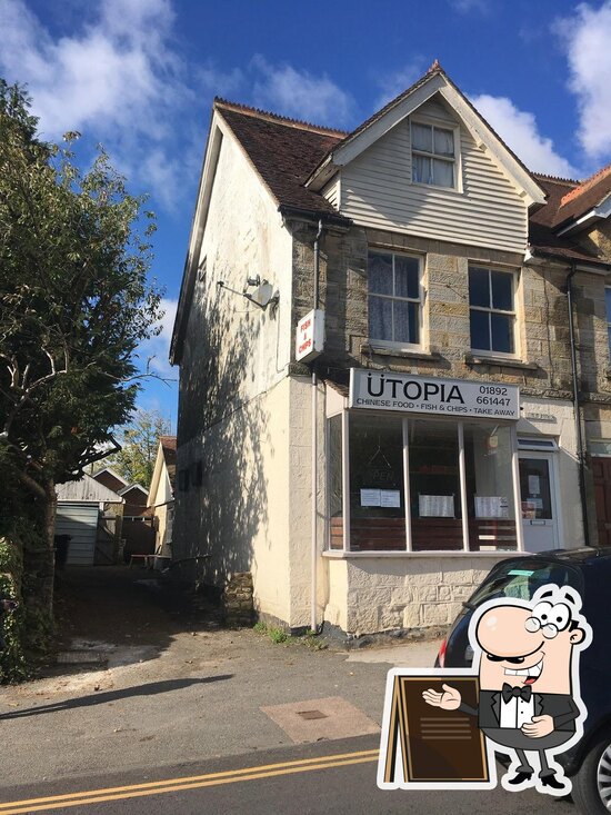 Menu at Utopia restaurant, Crowborough