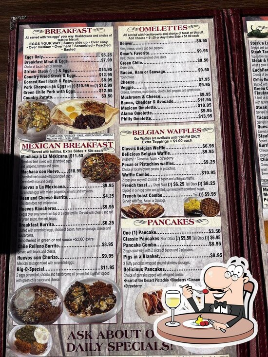 Menu at Alamo Pancake & Steakhouse Grill, Alamogordo, N White Sands Blvd