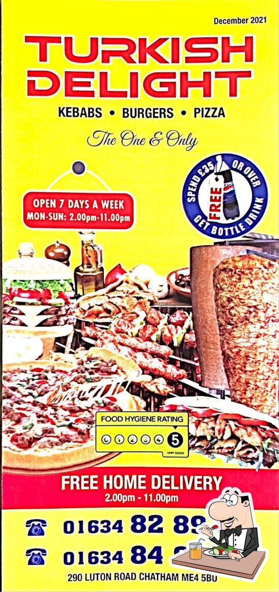 Turkish Delight Kebab Shop, Chatham - Restaurant menu, prices and reviews