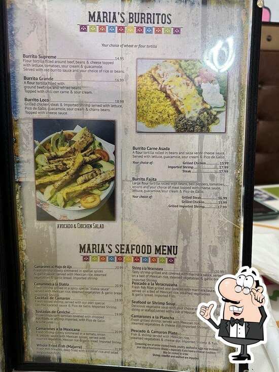 Maria's Cocina Mexicana Moss Bluff, Moss Bluff - Restaurant menu ...