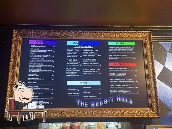 Menu at The Rabbit Hole - Tuscaloosa pub & bar, Tuscaloosa