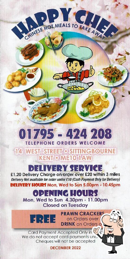 Happy Chef, Sittingbourne - Restaurant menu, prices and reviews