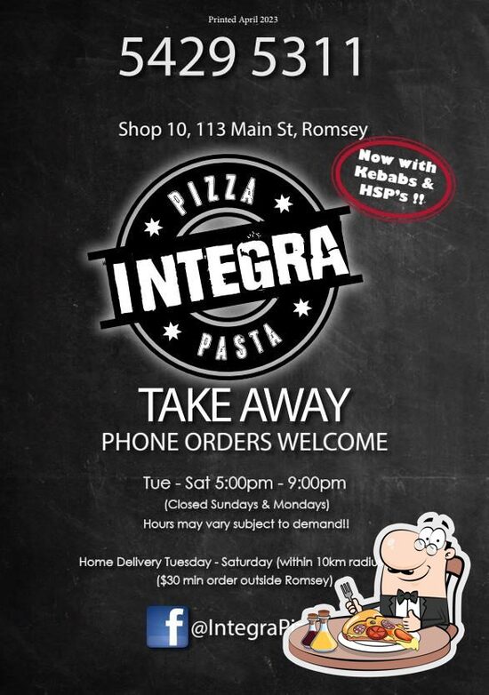 Integra Pizza Romsey, Romsey - Restaurant menu, prices and reviews