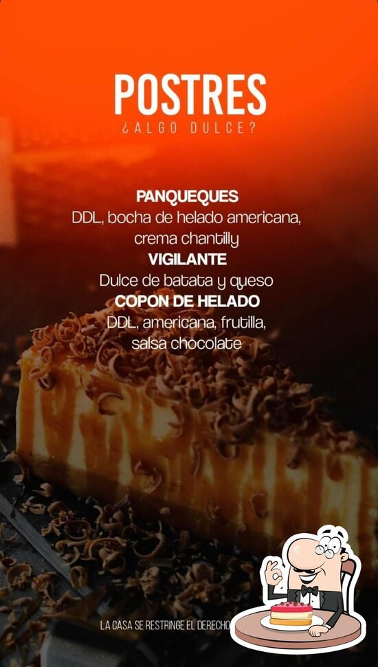 Carta de Savage Lounge Bar, Avellaneda