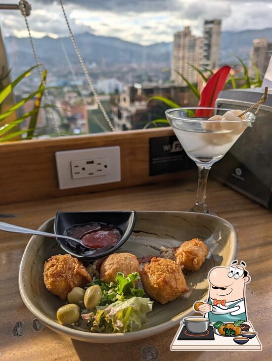 Menu at 360 Rooftop bar, Medellín