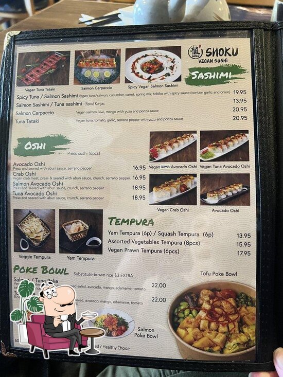 Vegan Shoku Japanese Restaurant, Vancouver - Restaurant menu, prices ...