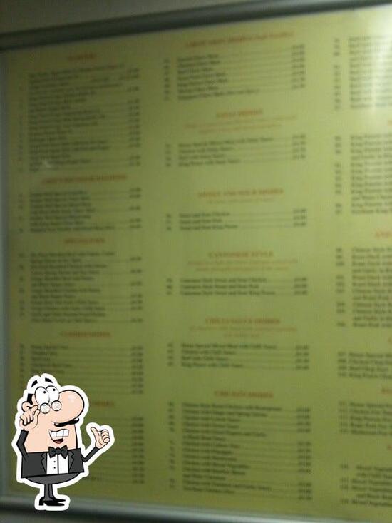 Menu at Golden Well restaurant, Cardiff