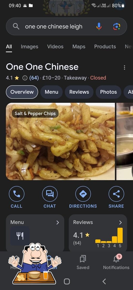 One One Chinese, Leigh - Restaurant menu, prices and reviews