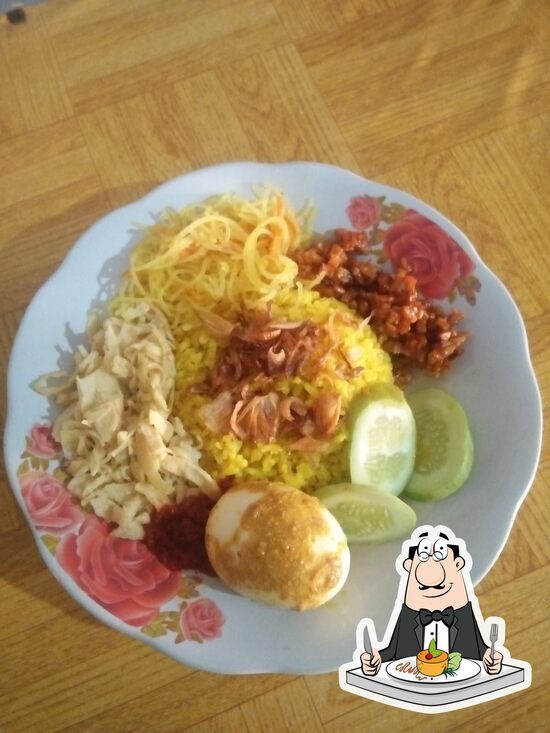 Menu at lontong kari ayam nasi kuning bu kartini restaurant, Bandung