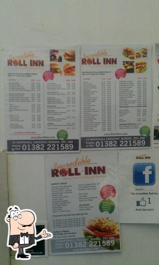 The Incredible Roll Inn, Dundee - Restaurant menu, prices and reviews