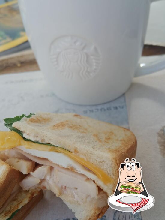 Menu at Starbucks cafe, Valladolid, Pl. Mayor