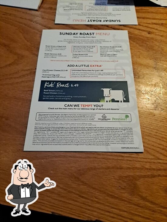The Brecks Beefeater, Rotherham - Restaurant menu, prices and reviews