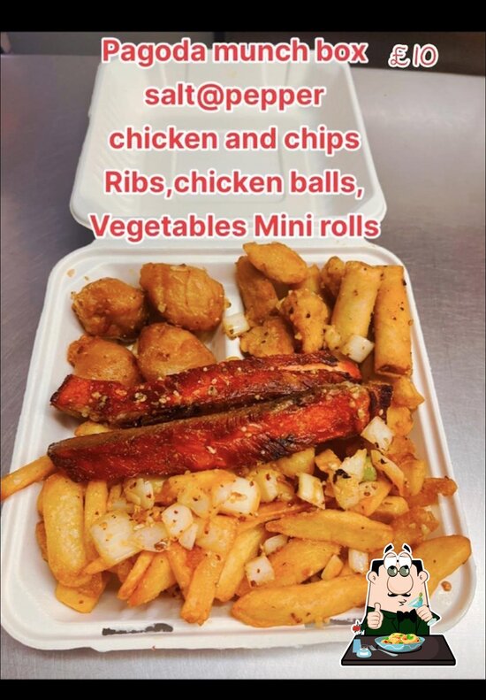 Menu at Pagoda fast food, Beccles