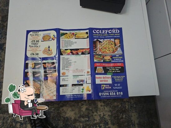 Menu at Coleford Charcoal Grill fast food, Coleford