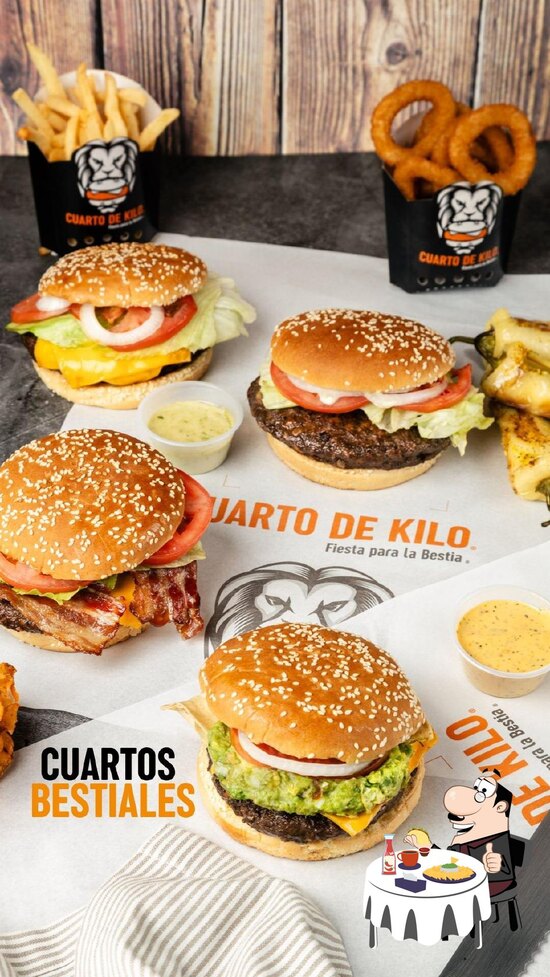 Menu at Cuarto de Kilo, Technology Park restaurant, Zapopan
