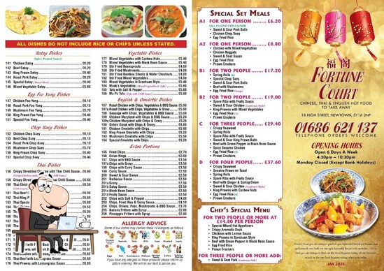 Fortune Court, Newtown - Restaurant menu, prices and reviews