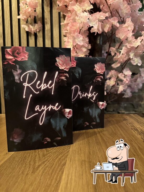 Menu at Rebel Layne restaurant, London