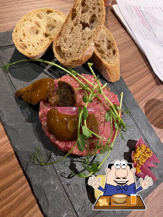 Menu at Winestone restaurant, Gdańsk, Kapliczna 30