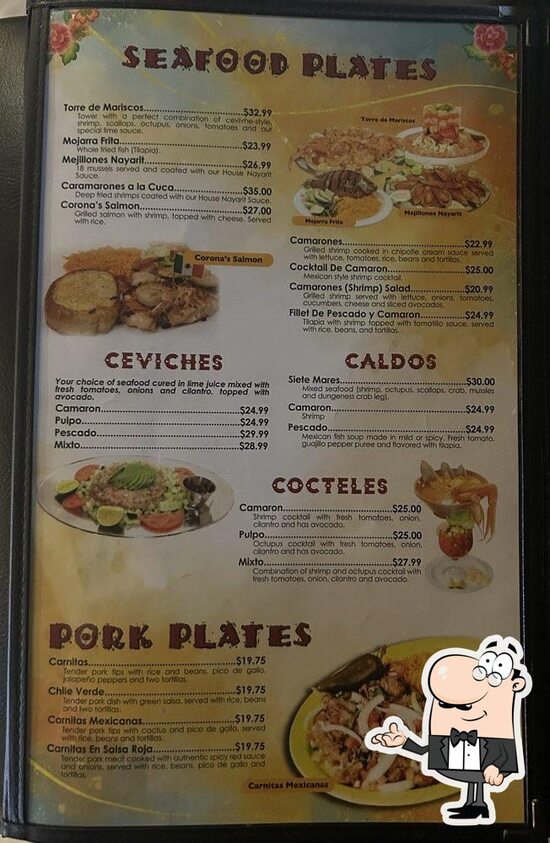 Corona's II Authentic Mexican Restaurant, Brockport - Restaurant menu ...