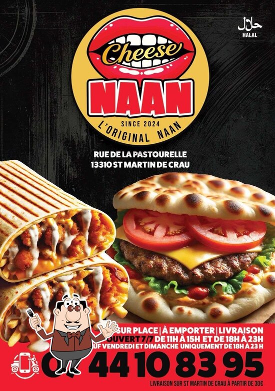 Cheese Naan L'original, Saint-Martin-de-Crau - Menu du restaurant, prix ...