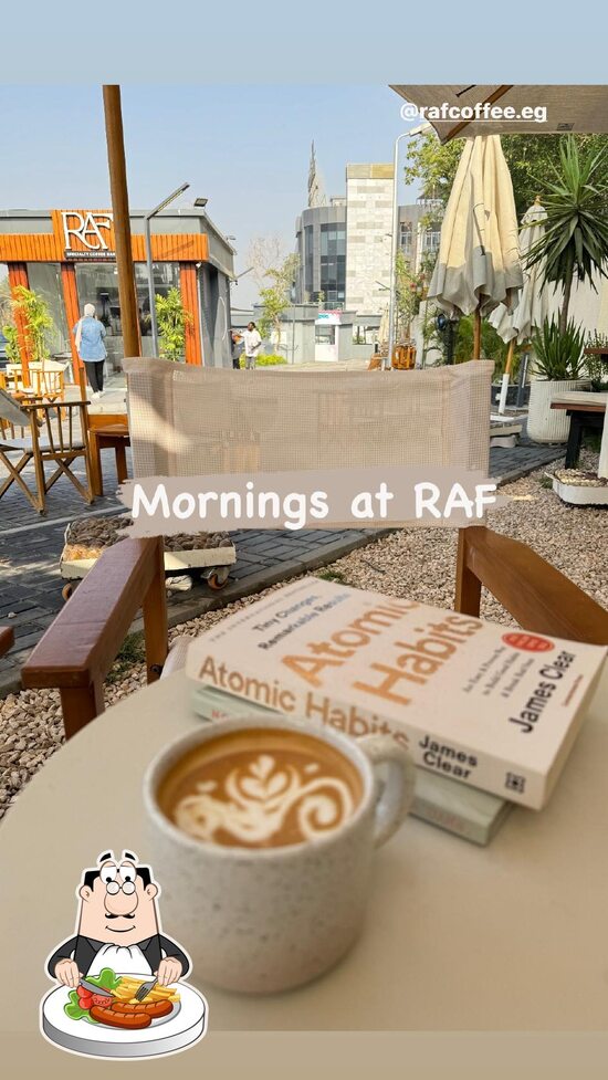 Menu at RAF Specialty Coffee restaurant, Egypt