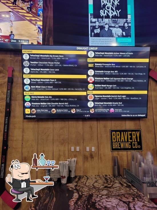 P-Dubs Brew Pub, Tehachapi - Restaurant menu, prices and reviews