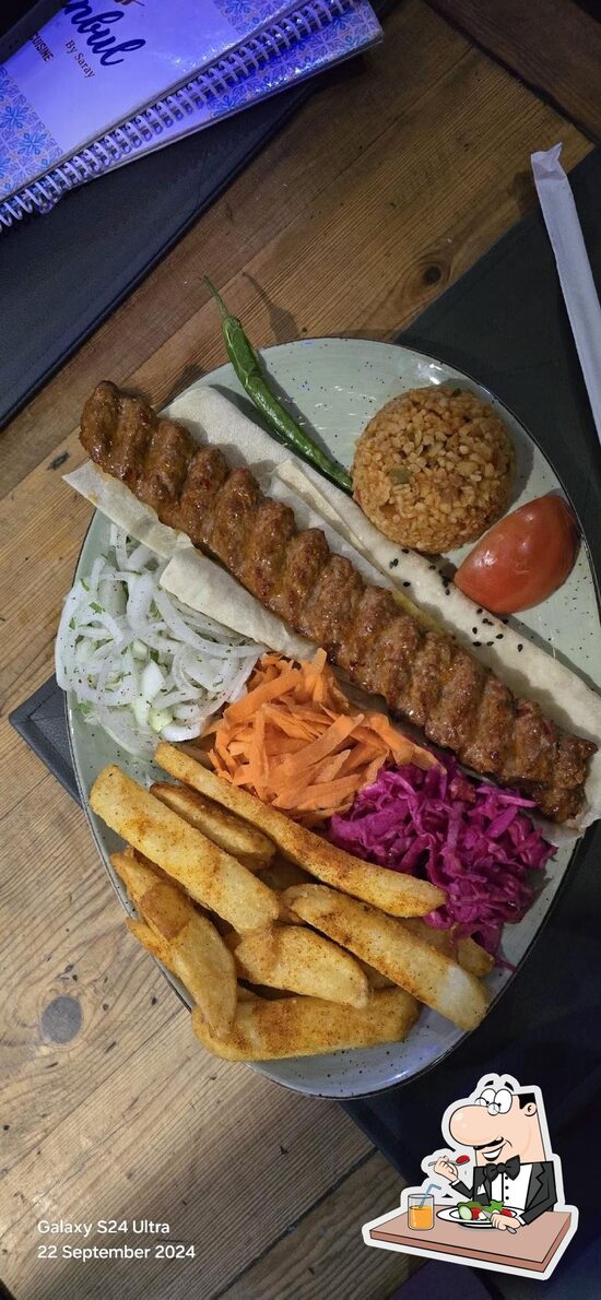 Menu at Sultan Sheesha restaurant, Cape Town