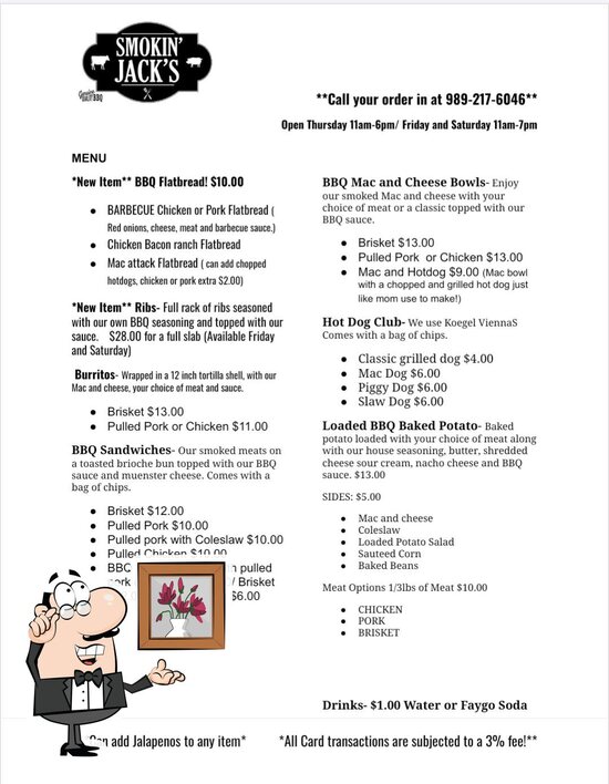 Smokin Jack's BBQ, Owosso - Restaurant menu, prices and reviews