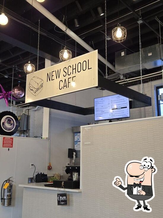 Menu at New School Cafe, Martinsburg