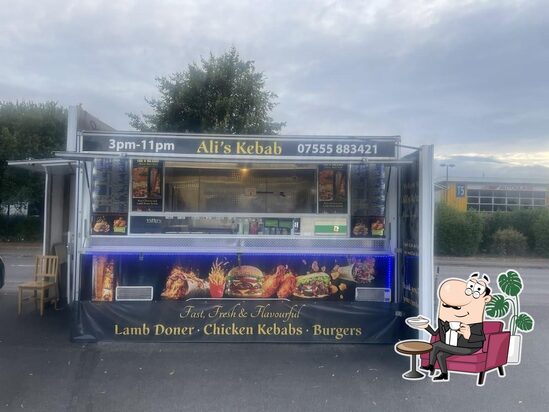 Menu at Ali's Kebab, Swindon