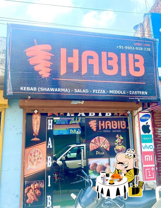 Menu at HABIB MIDDLE-EASTERN, Moga