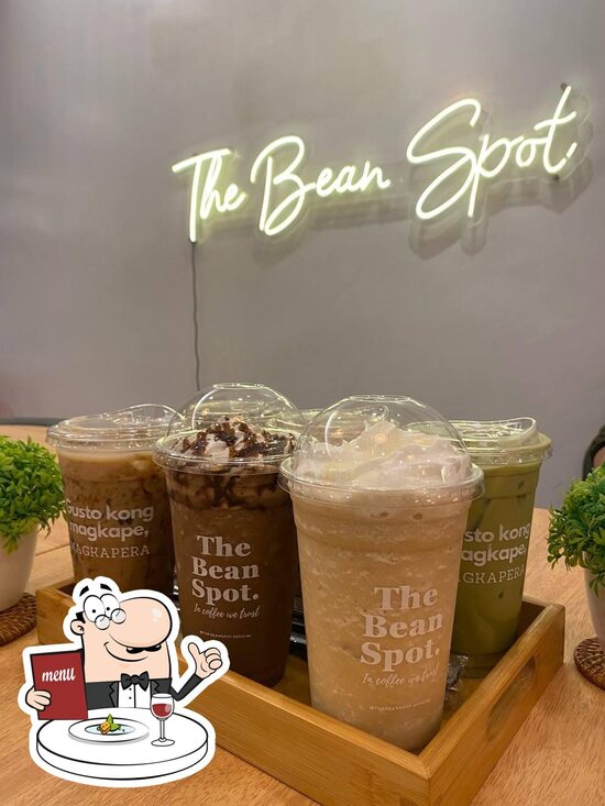 Menu at The Bean Spot., Rodriguez