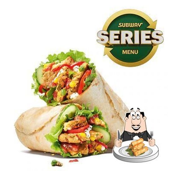 Menu at Subway fast food, Coleraine, 6 Riverside Park E
