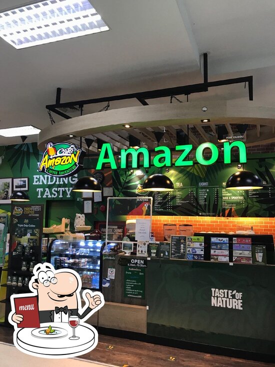 Menu at Café Amazon, Bangkok, Yanhee Hospital