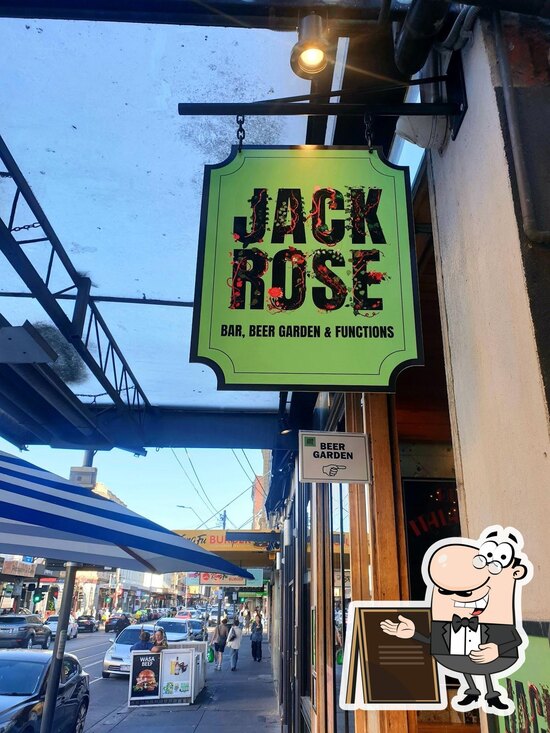 Menu at Jack Rose Bar & Functions, South Yarra